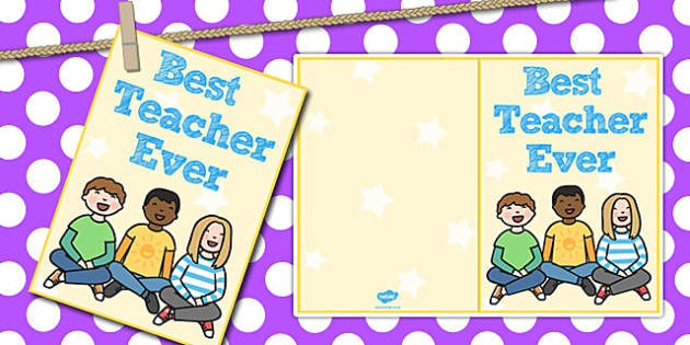 Best Teacher Ever Card