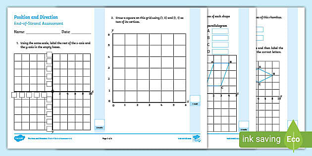 👉 Year 6 Position and Direction End-of-Unit Assessment