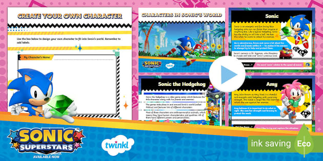FREE! - Sonic: Create Your Own Character [Ages 7-9] - Twinkl