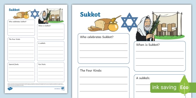 Sukkot Fact File Template (teacher made) - Twinkl