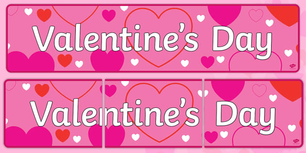 Happy Valentine's Day Banner - Display Resource