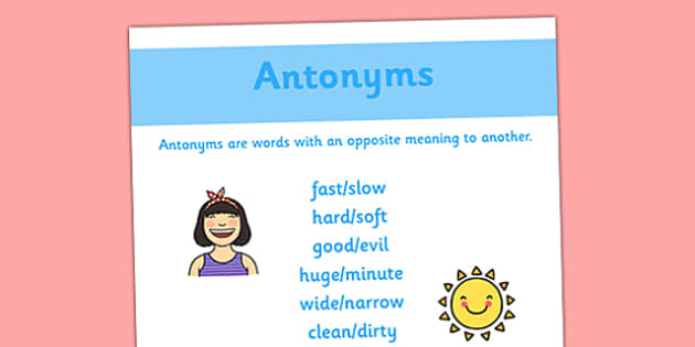 Antonym Display Poster (teacher made)