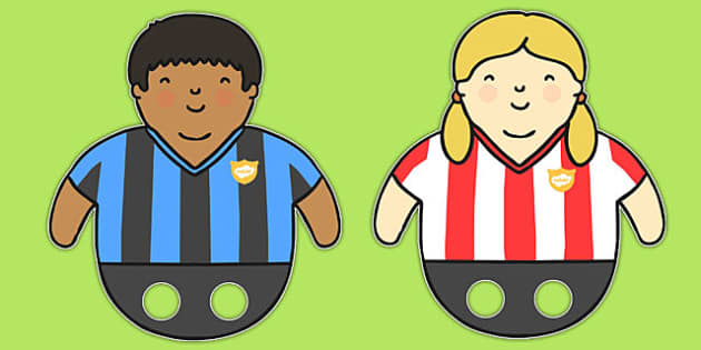 Footballer Finger Puppets Templates To Print - Parents