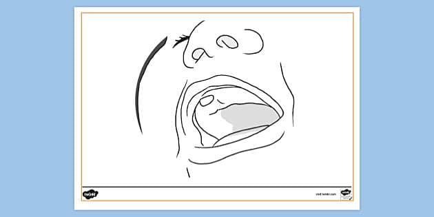 FREE! - Baby 8 Months First Tooth Colouring Sheet - Twinkl