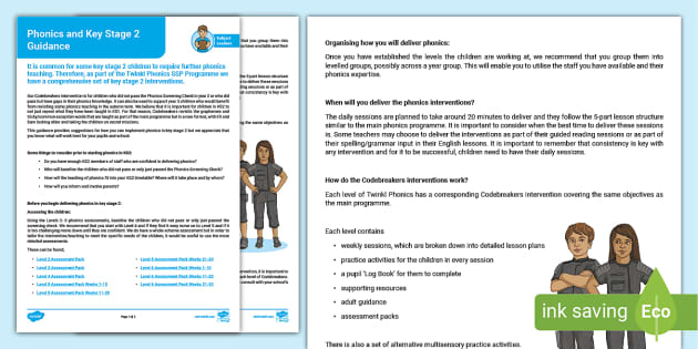 Phonics and Key Stage 2 Guidance- Primary Resources - Twinkl
