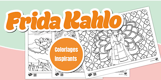 Feuilles de coloriage : Frida Kahlo - Twinkl