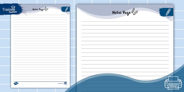 Trainee Teacher | Note Paper | Teacher Planner - Twinkl