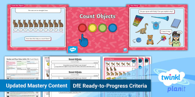 👉 Y1 Count Objects Planit Maths Lesson 2 Place Value Within 10