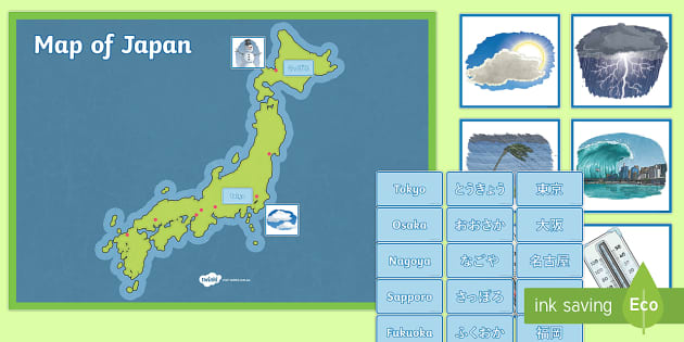 Weather Role Play A2 Display Poster Japanese (teacher made)