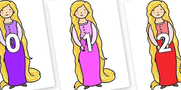 FREE! - Numbers 0-50 on Rapunzel (Teacher-Made) - Twinkl