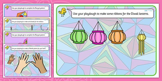 Diwali Playdough Mats - diwali, playdough mats, play doh mats, play dough