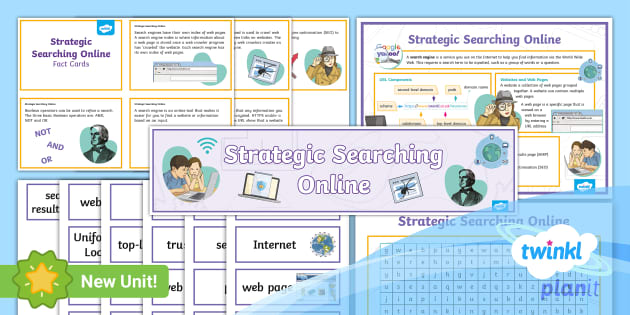 Strategic Searching Online: Year 5 Additional Resources Pack