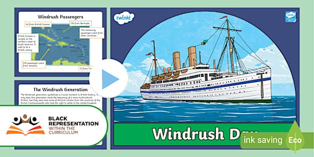 Windrush Day Assembly Presentation (teacher made) - Twinkl