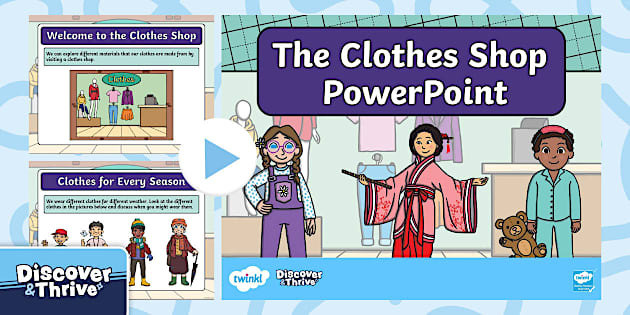 The Clothes Shop PowerPoint Junior Infants - Twinkl