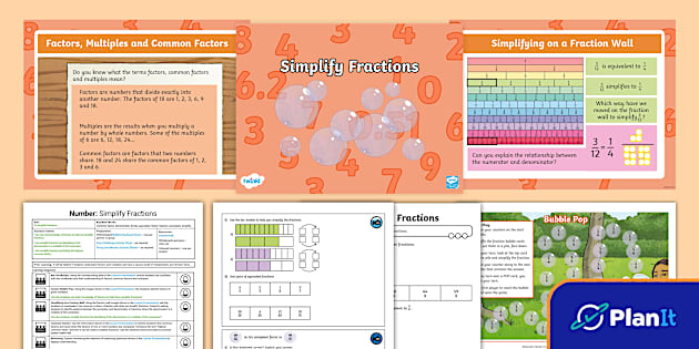 Year 6 Number: Compare and Order Fractions Lesson 3 - Twinkl