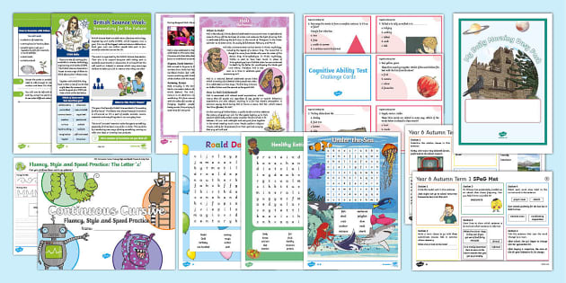 Home Educators Year 6 Daily Morning Busy Pack