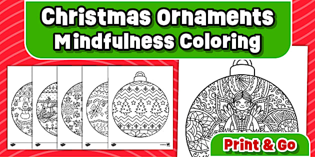 Christmas Mindfulness Coloring | Resource | Twinkl USA