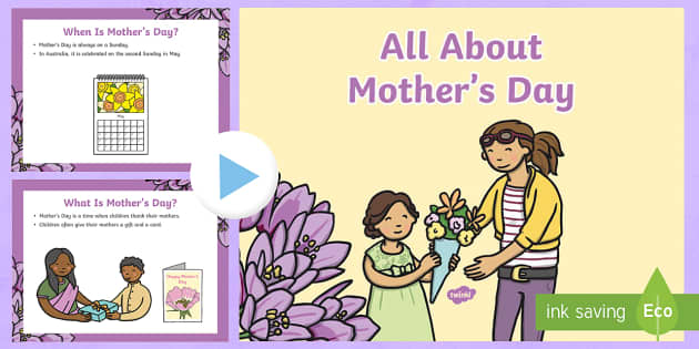 EYLF All About Mother's Day PowerPoint (teacher made)