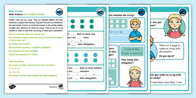👉 White Rose Maths Compatible Year 1 Make Arrays - Twinkl
