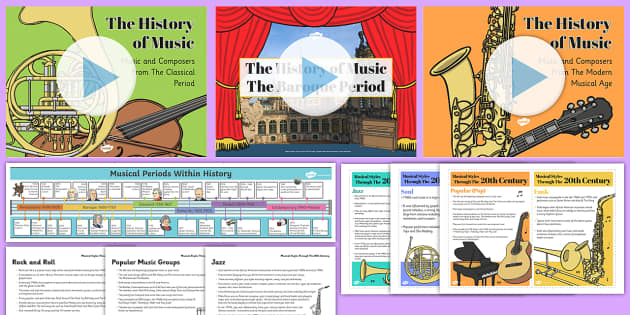 History of Music Music Resource Pack | Learning for all ages