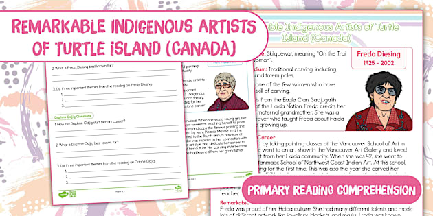 Remarkable Indigenous Artists of Turtle Island (Canada) Primary Reading ...
