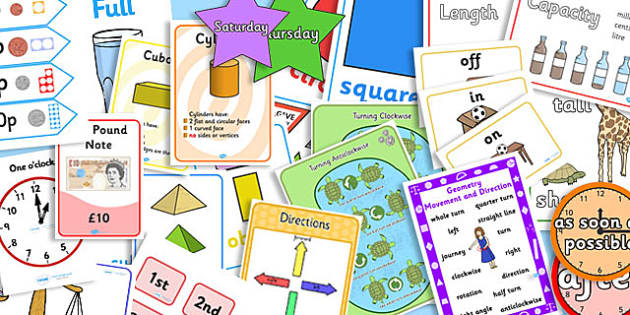 KS1 Maths: Shape and Measures Display Pack - Twinkl