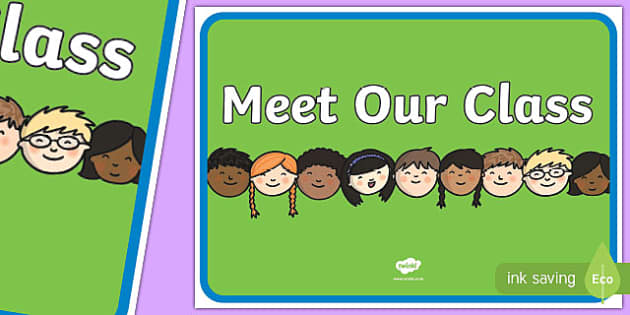 👉 Meet Our Class A3 Display Poster (teacher made)