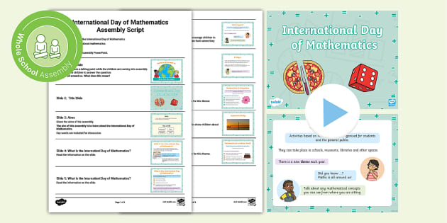 International Day of Mathematics Whole School Assembly