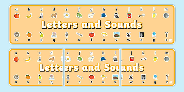 Letters and Sounds Banner - Twinkl
