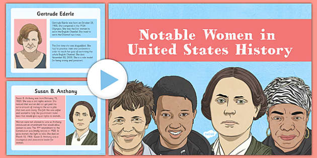 Important Women in American History PowerPoint Presentation