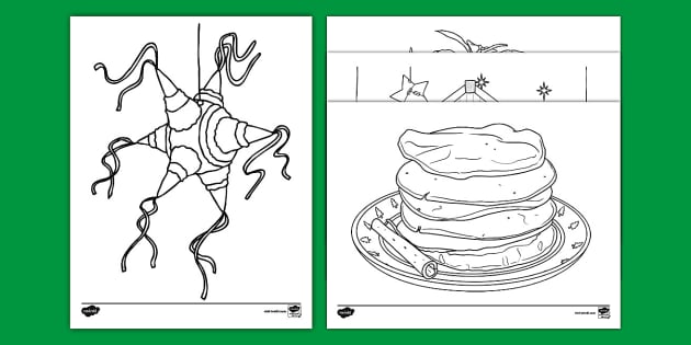 Las Posadas Coloring Sheets (Hecho por educadores) - Twinkl