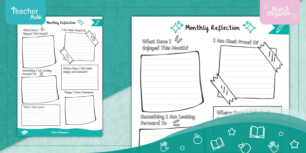 Teacher Aides | Monthly Reflection (teacher made) - Twinkl