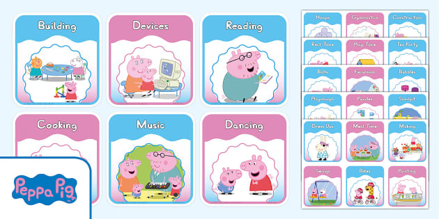 FREE! - Peppa Pig Action Flashcards | Twinkl (teacher made)