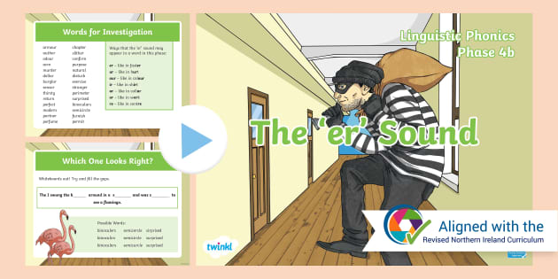 er Sound PowerPoint - NI Phase 4b Phonics - Twinkl
