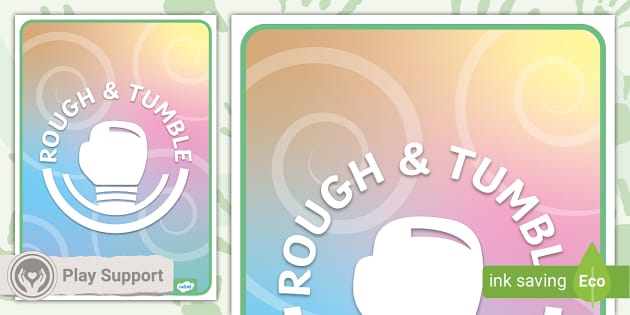 Rough And Tumble Play Icon Display Poster (teacher made)