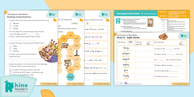 Level 5b The Emperor's New Robes Guided Reading Pack