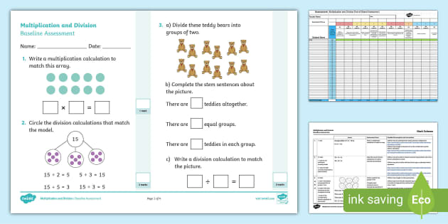 👉 Year 2 Multiplication and Division Baseline Assessment