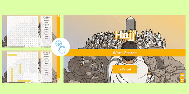 Hajj Interactive Word Search (teacher made) - Twinkl
