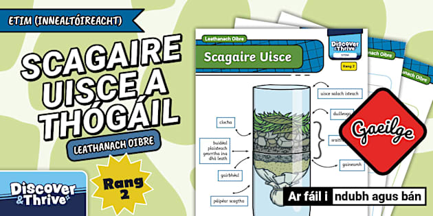 STEM (Engineering) Water Filtration Building (2nd Class) Gaeilge