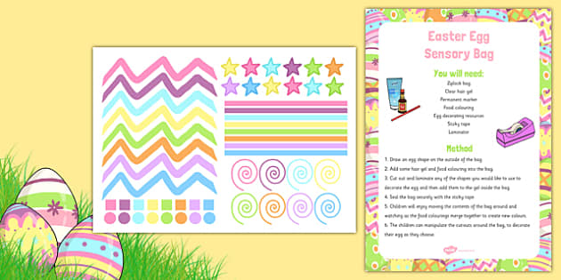 Easter Egg Sensory Bag