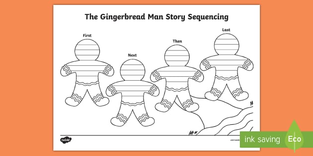 The Gingerbread Man Story Sequencing Worksheet Twinkl
