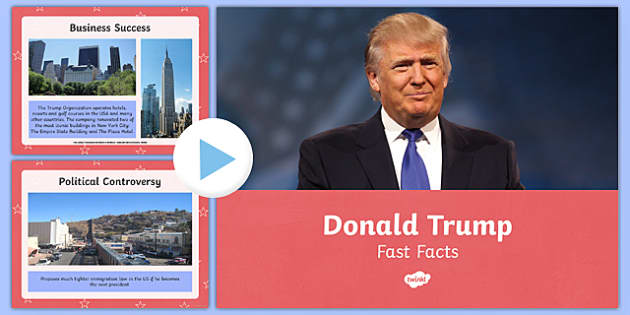Donald Trump PowerPoint - Primary Teaching Resource - Twinkl