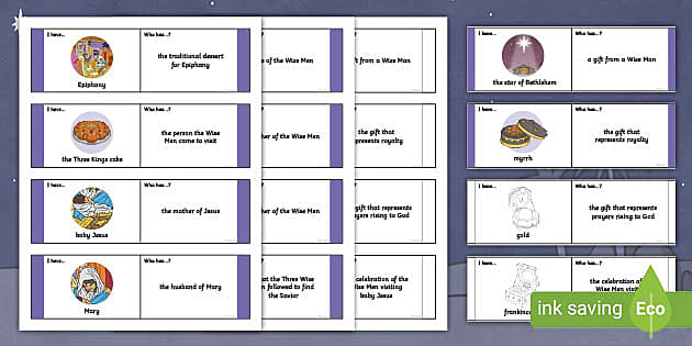 Epiphany I Have, Who Has Loop Card Game (teacher made)