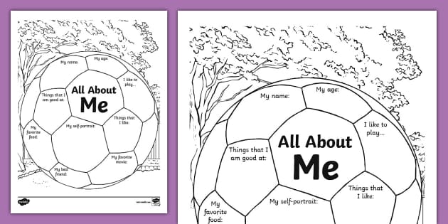 All About Me Soccer Ball Activity (teacher made) - Twinkl