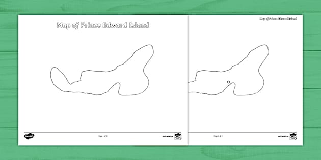 Map of Prince Edward Island (professor feito) - Twinkl