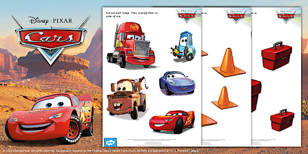 👉 Cars: Size Ordering Activity (teacher made) - Twinkl