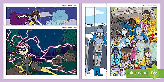 Superhero Puzzles (teacher made)