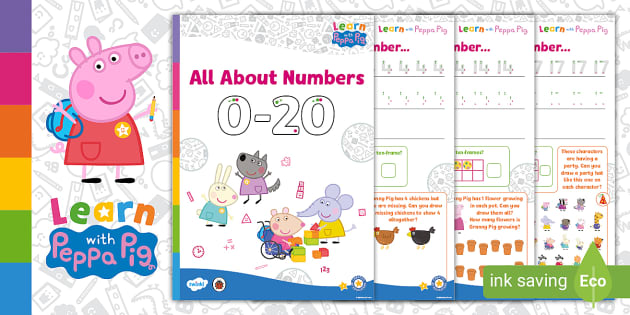 FREE! - 👉 Peppa Pig: Numbers to 20 Activity Booklet