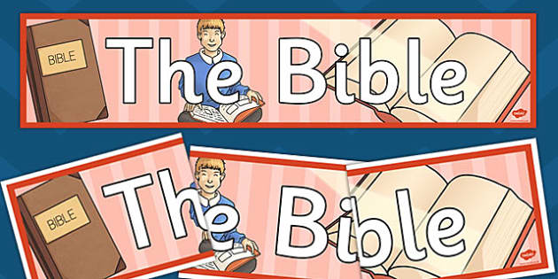 The Bible Display Banner (teacher made)