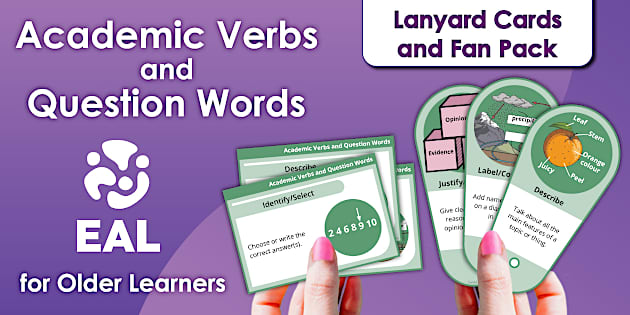 Academic Verbs and Question Words for Older Learners of EAL: Lanyard ...